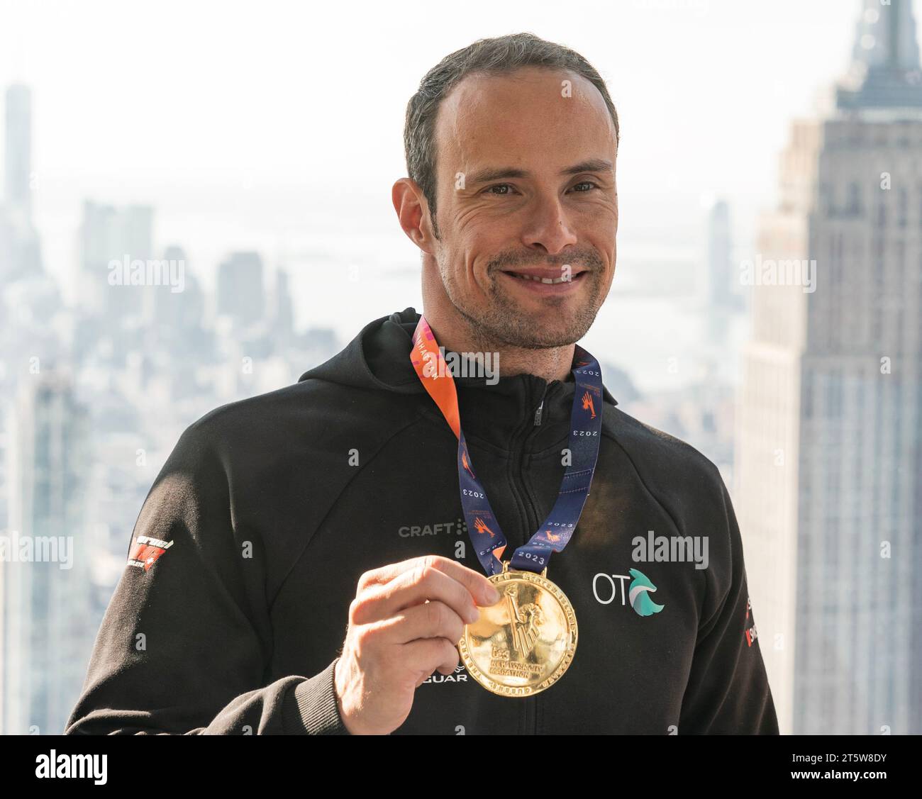 Champion in men's wheelchair competition from Switzerland Marcel Hug ...