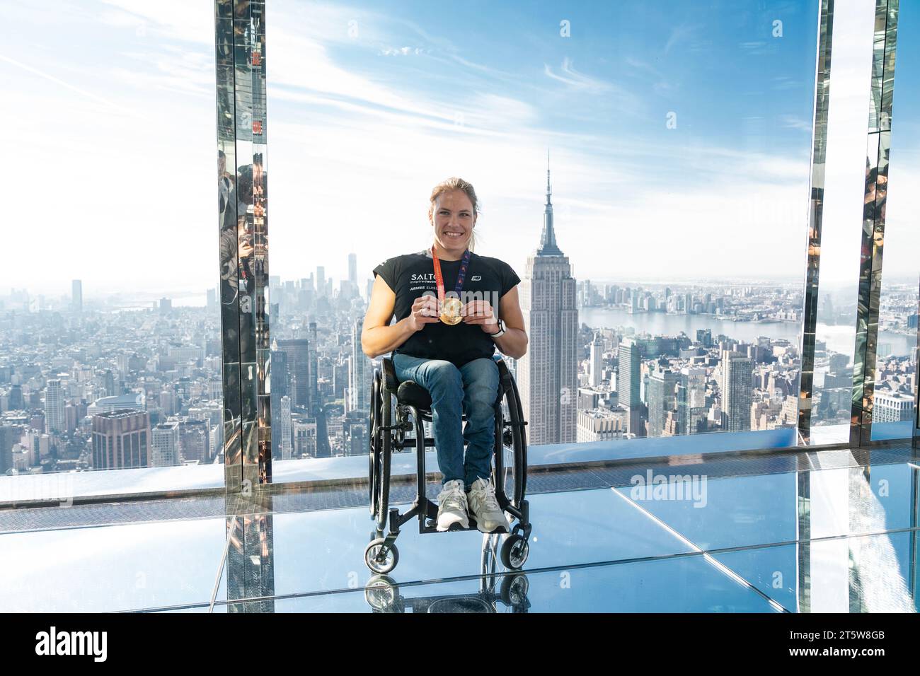 Champion in women's wheelchair competition from Switzerland Catherine ...