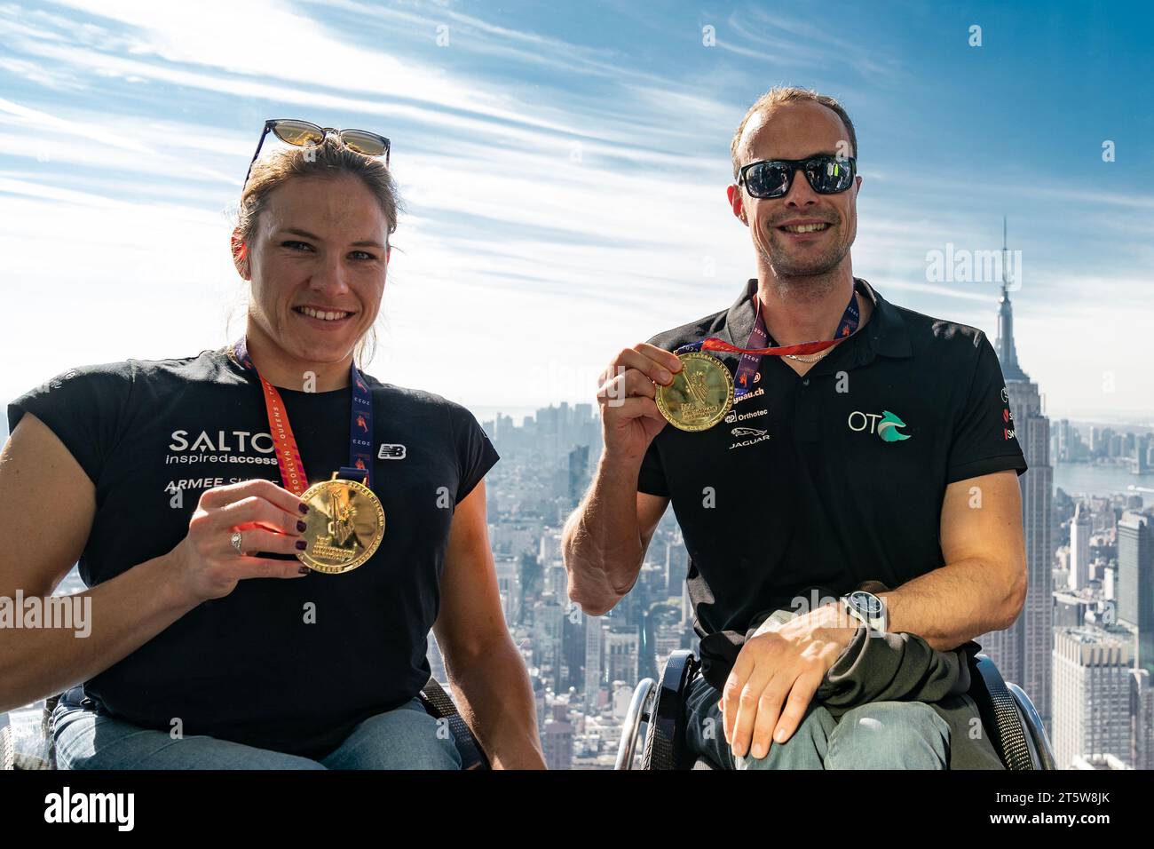 Champions in wheelchair competition from Switzerland Catherine ...