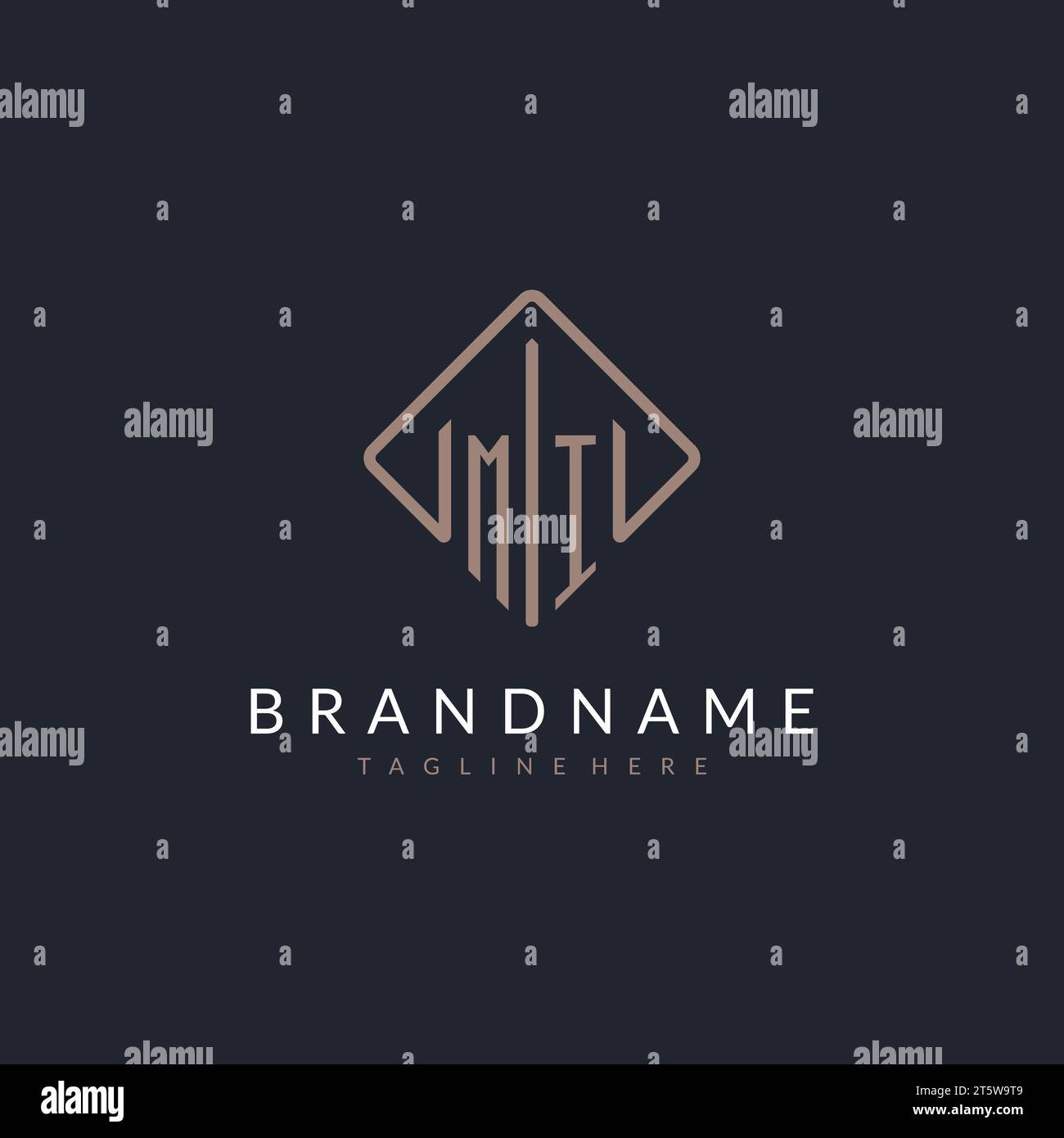 Initial mi logo hi-res stock photography and images - Alamy