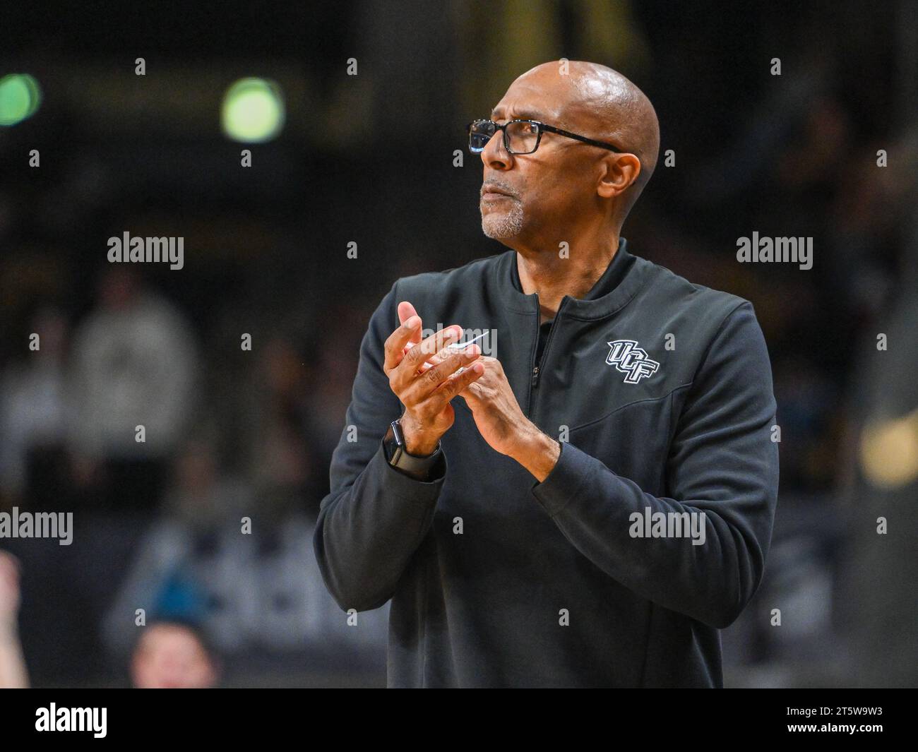 November 6, 2023: UCF head coach Johnny Dawkins during 2nd half NCAA ...