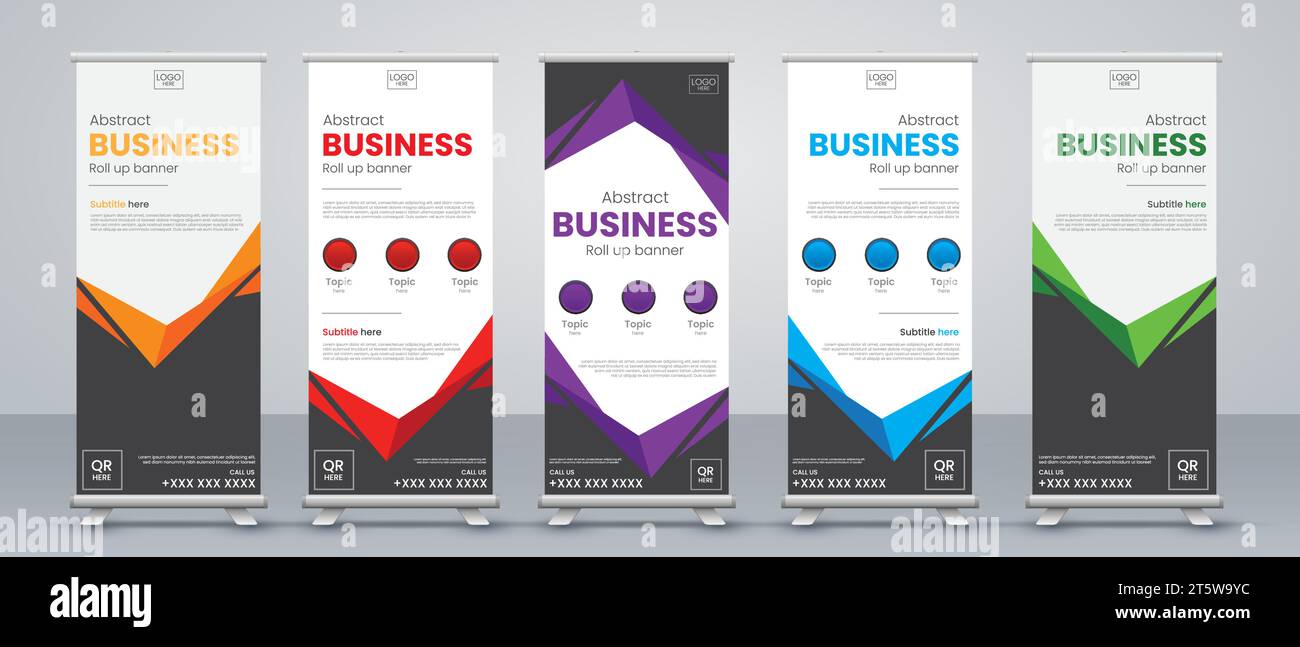 Minimal roll up banner hi-res stock photography and images - Alamy