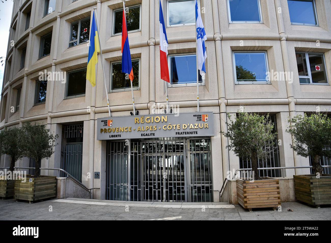 Marseille, France. 05th Nov, 2023. The Ukrainian, Armenian, French and ...