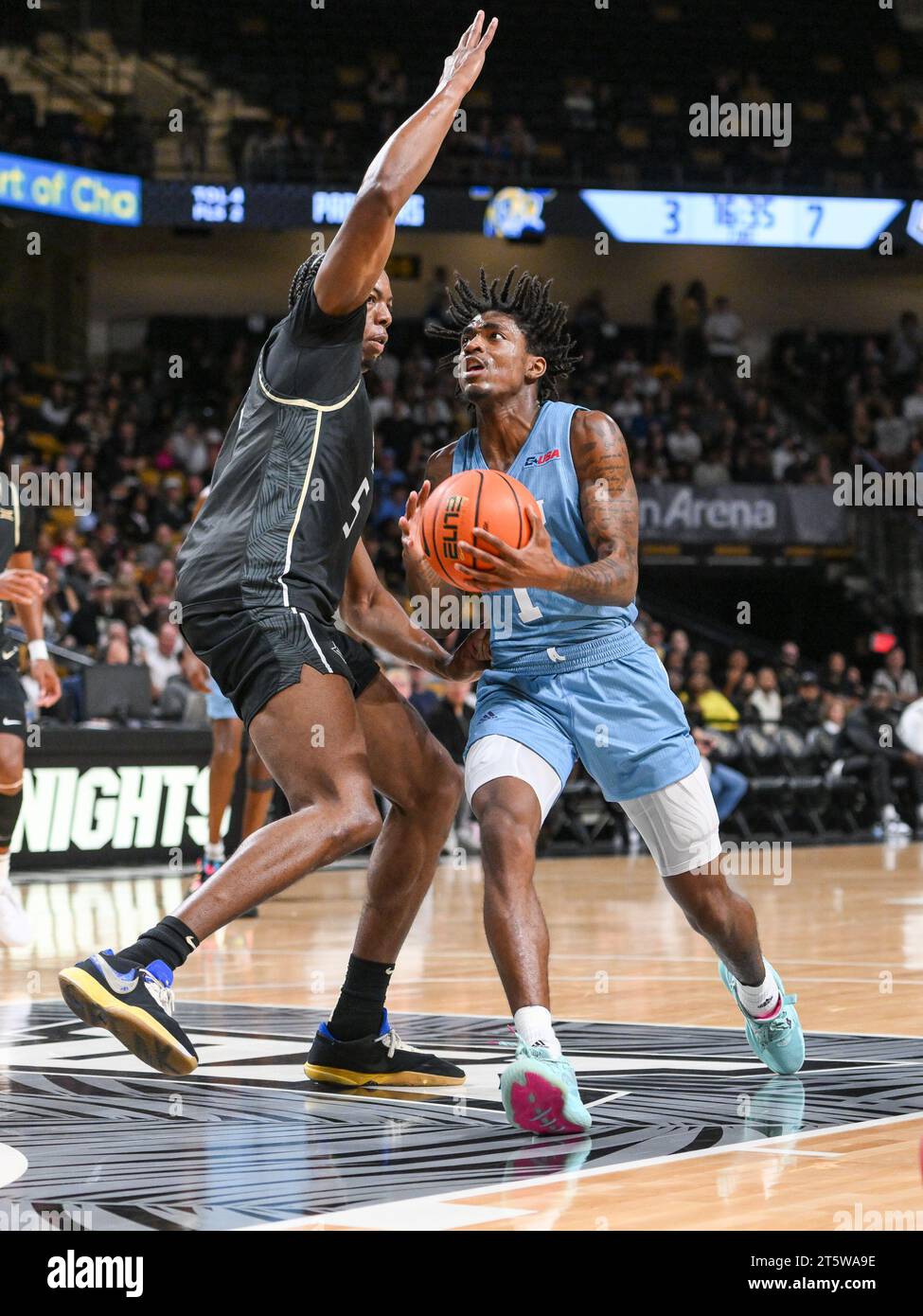 Orlando, USA. 06th Nov, 2023. November 6, 2023: UCF forward Omar Payne ...
