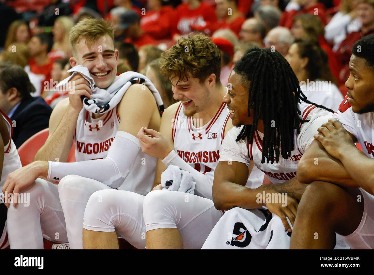 Madison, WI, USA. 6th Nov, 2023. Wisconsin Badgers guard Kamari McGee ...