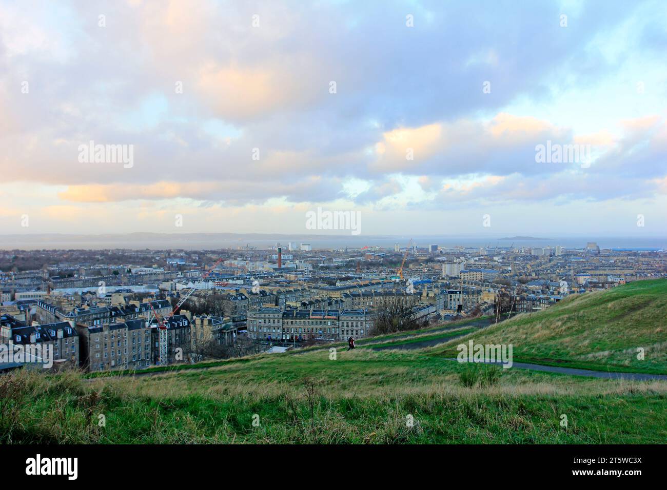 Carlton hill overlooking Edinburgh city scenery, UK Stock Photo - Alamy