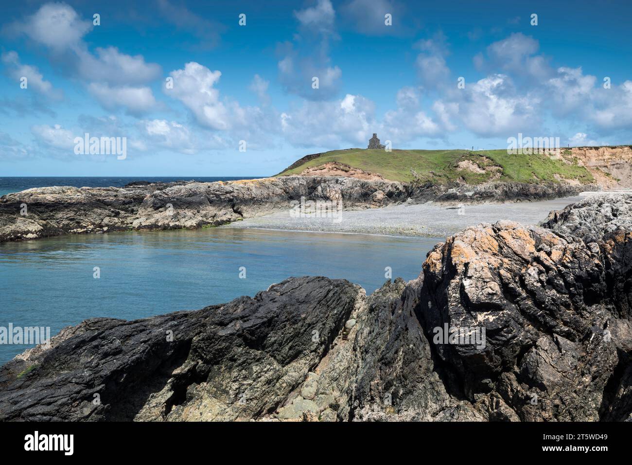Porth Ysgaden and Porth Ysglaig near Tudweiliog and the surounding area ...