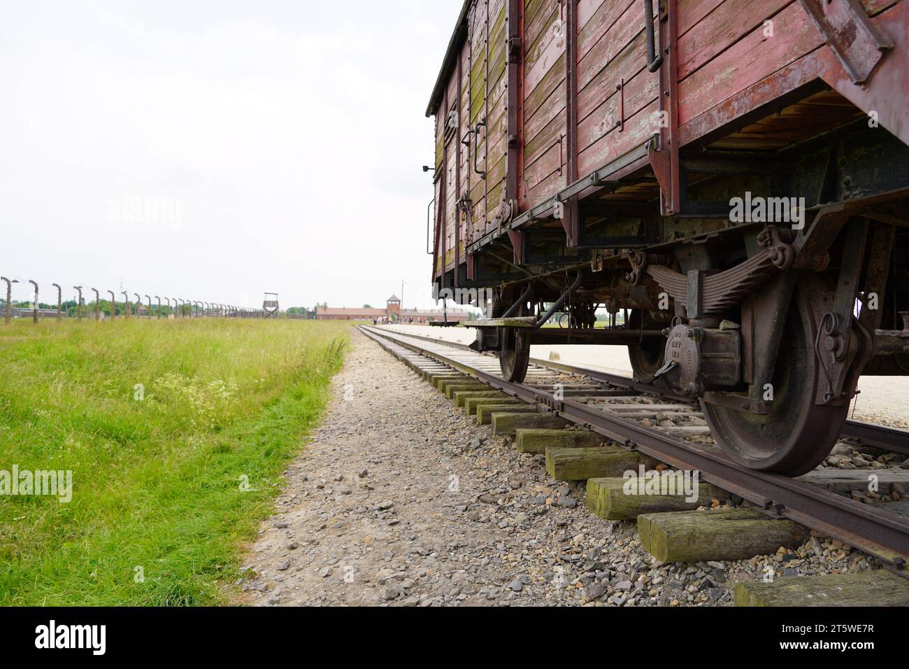 detail of the Aschwitz Nazi concentration camp in Poland Stock Photo ...