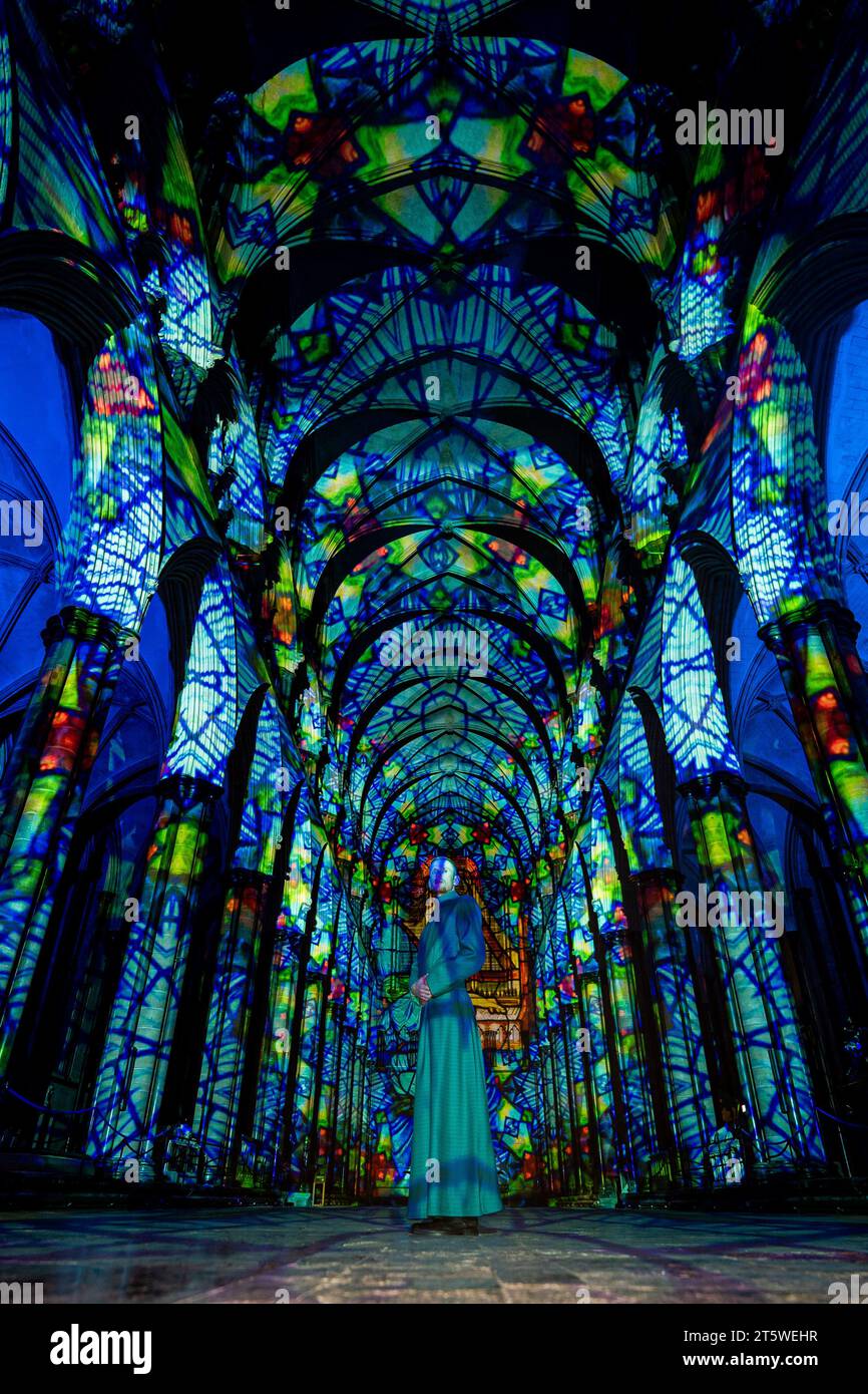 Salisbury cathedral sarum lights hi-res stock photography and images ...