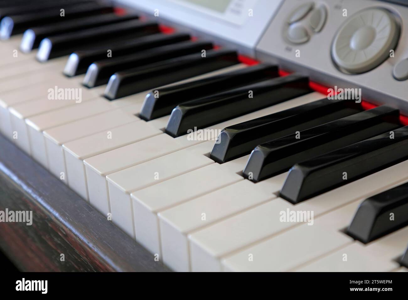 Electric piano keys Stock Photo - Alamy