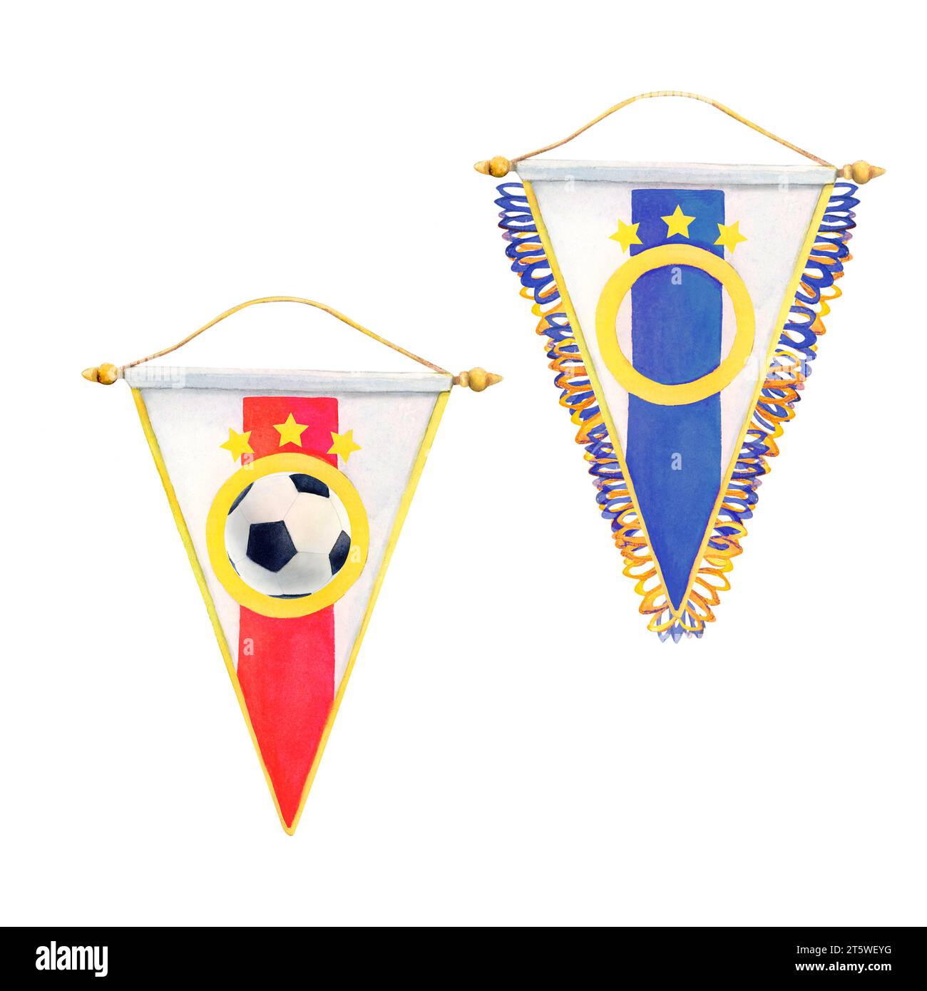 Football pennant hi-res stock photography and images - Alamy