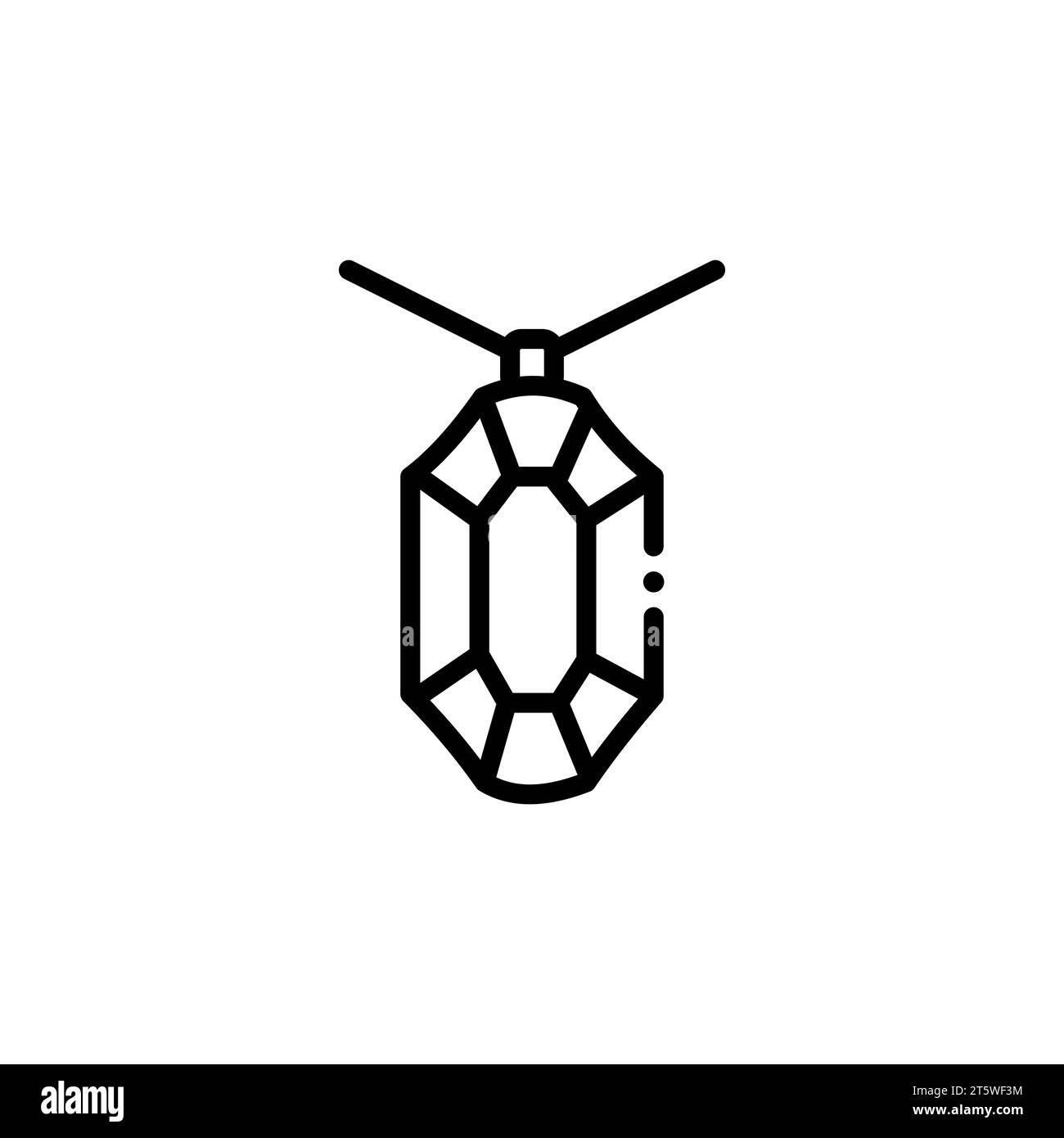 Luxury and uniqueness, linear icon. Vector isolated outline drawing ...