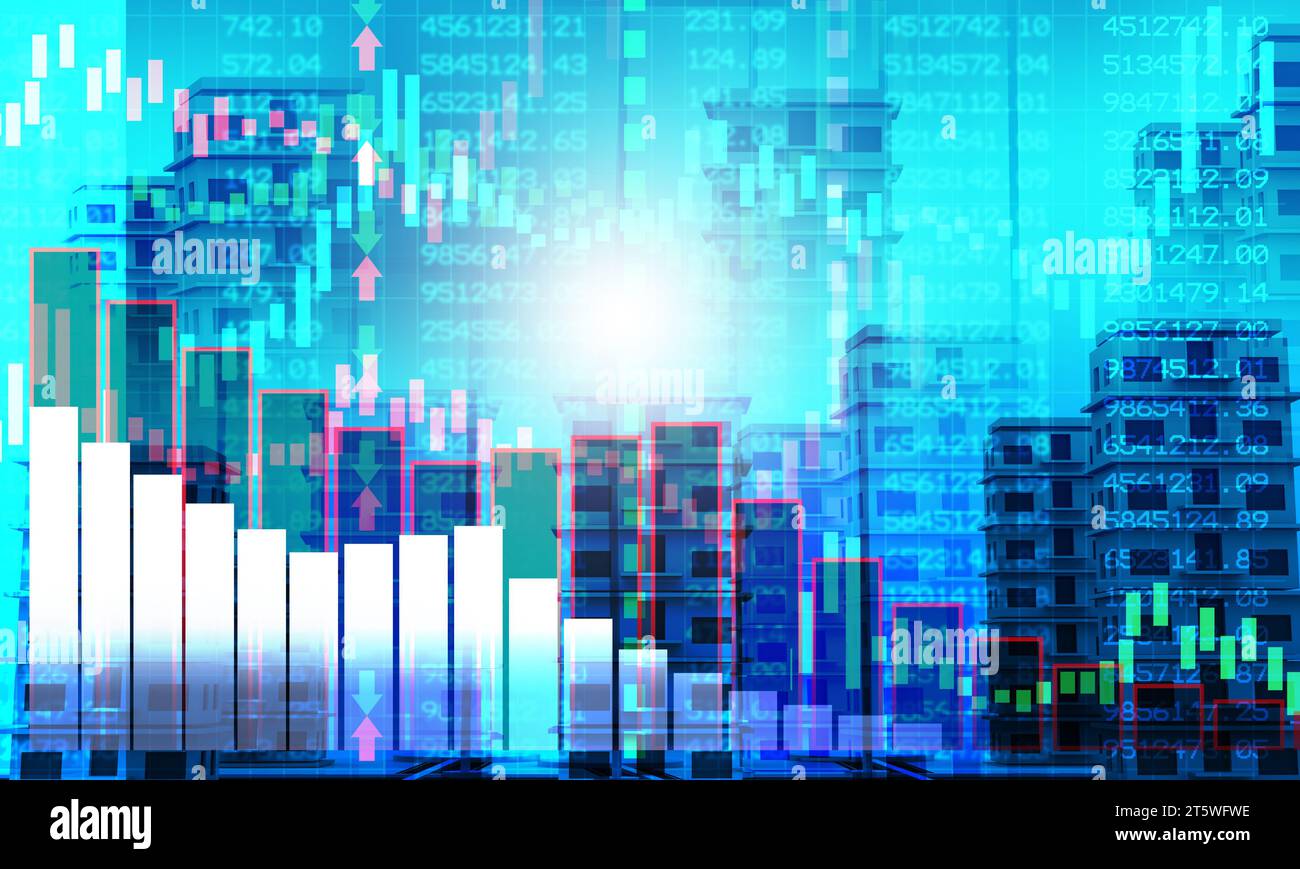 Candlestick chart 3d hi-res stock photography and images - Alamy