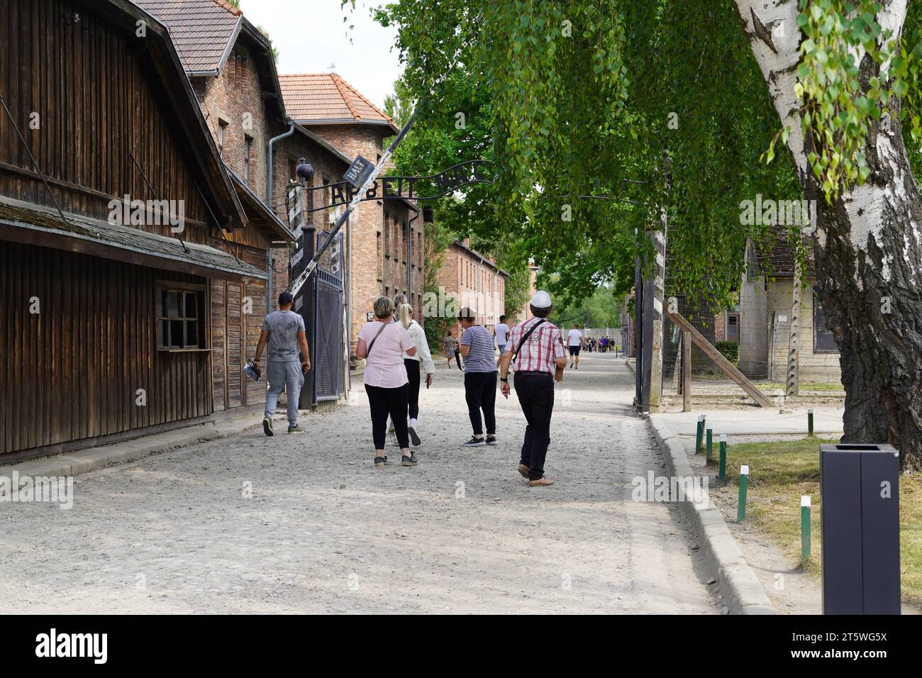 detail of the Aschwitz Nazi concentration camp in Poland Stock Photo ...