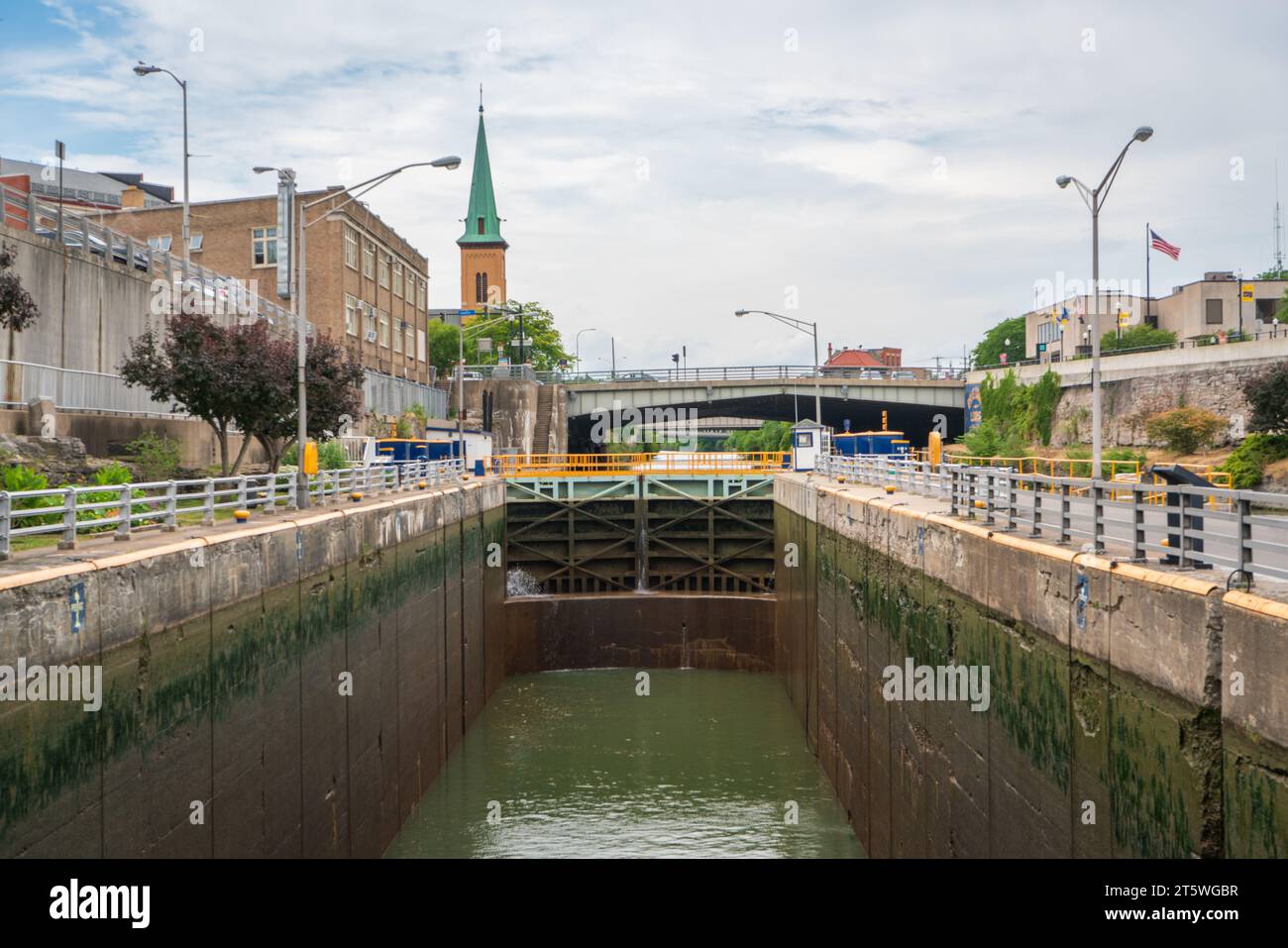 The Lockport Locks and Erie Canal, New York State Stock Photo - Alamy