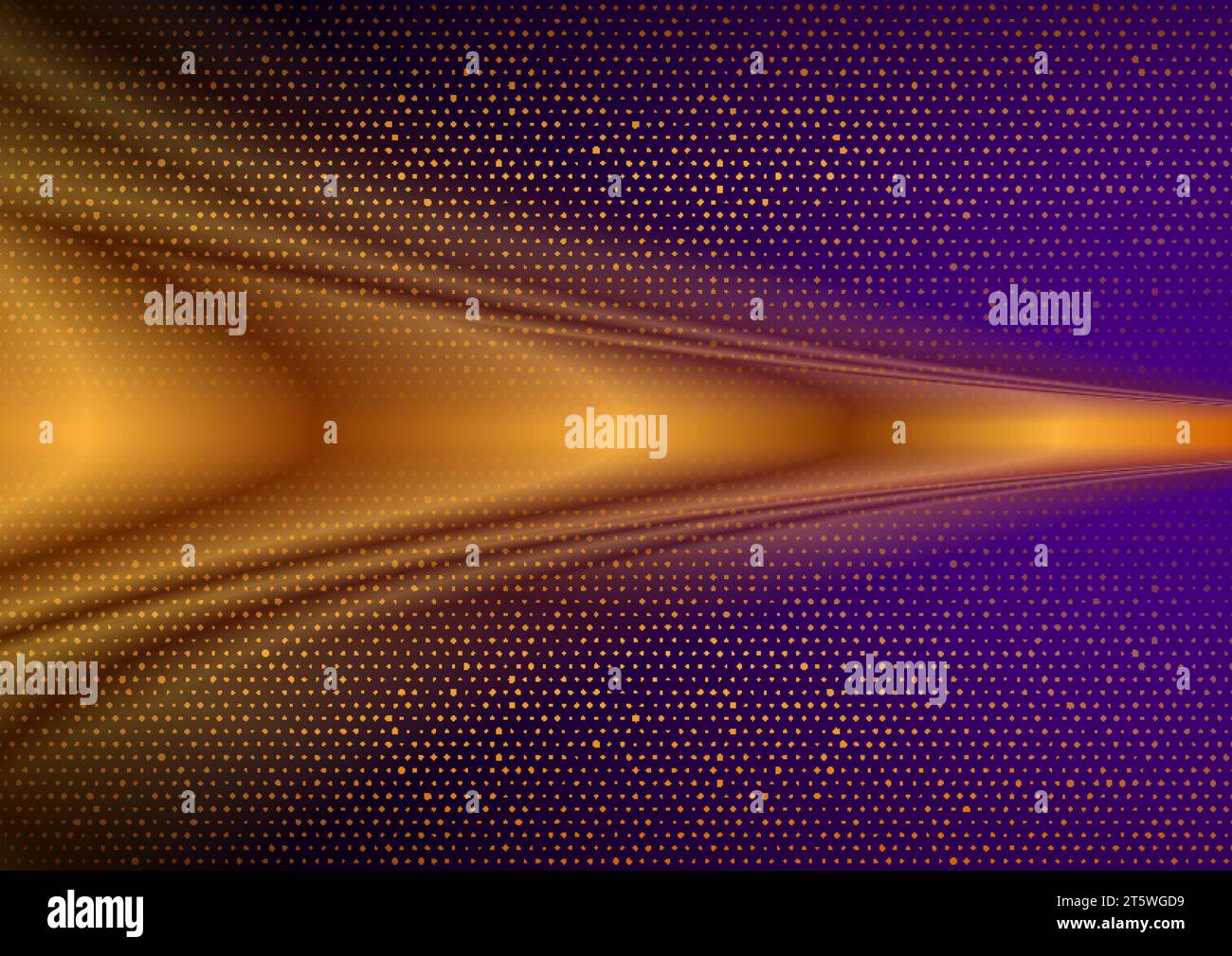 Small golden dots abstract technology graphic design. Bronze geometric futuristic background ...