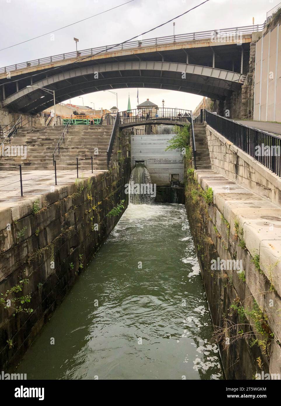 The Lockport Locks and Erie Canal, New York State Stock Photo - Alamy