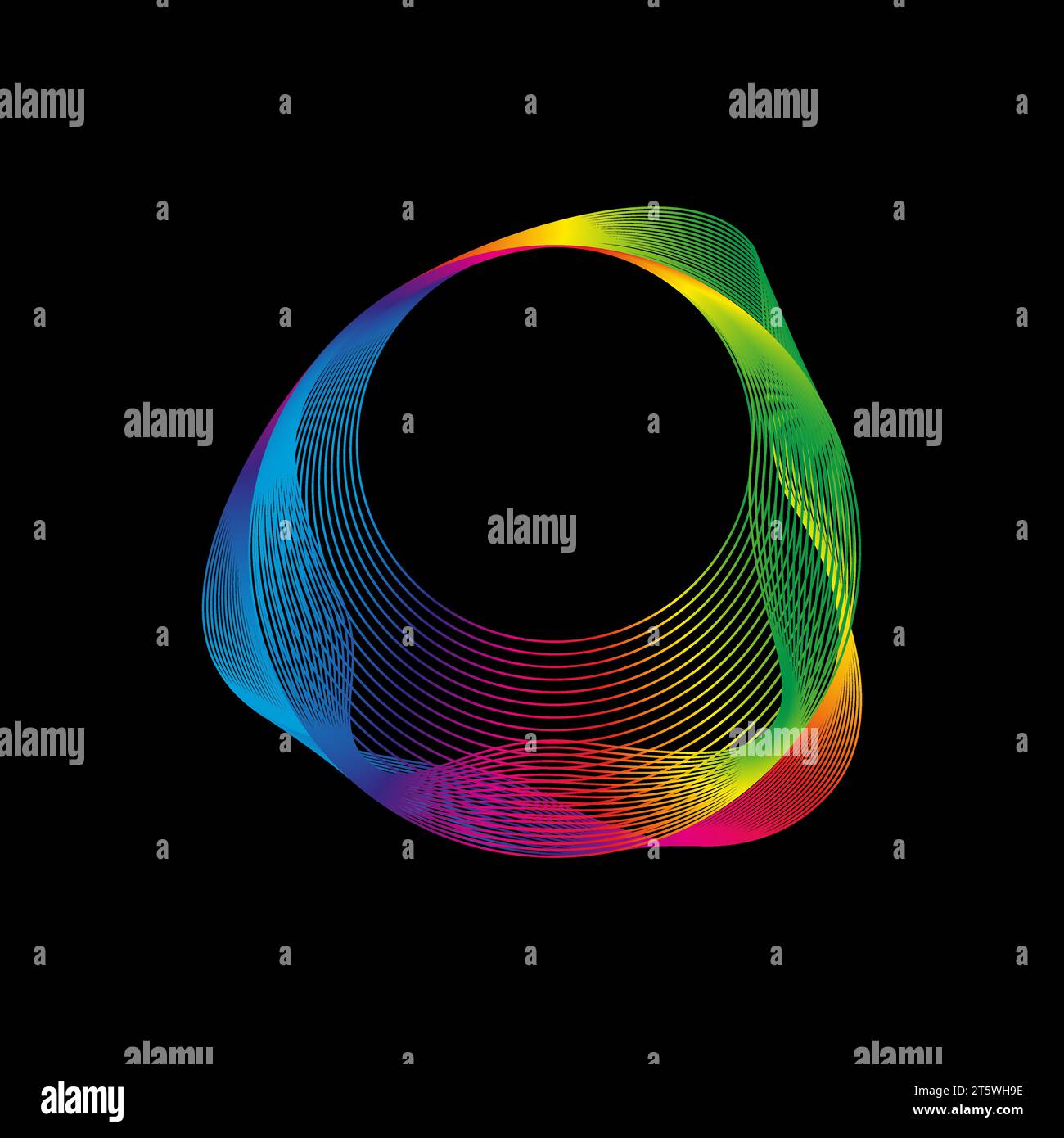 Waveform circular Stock Vector Images - Alamy