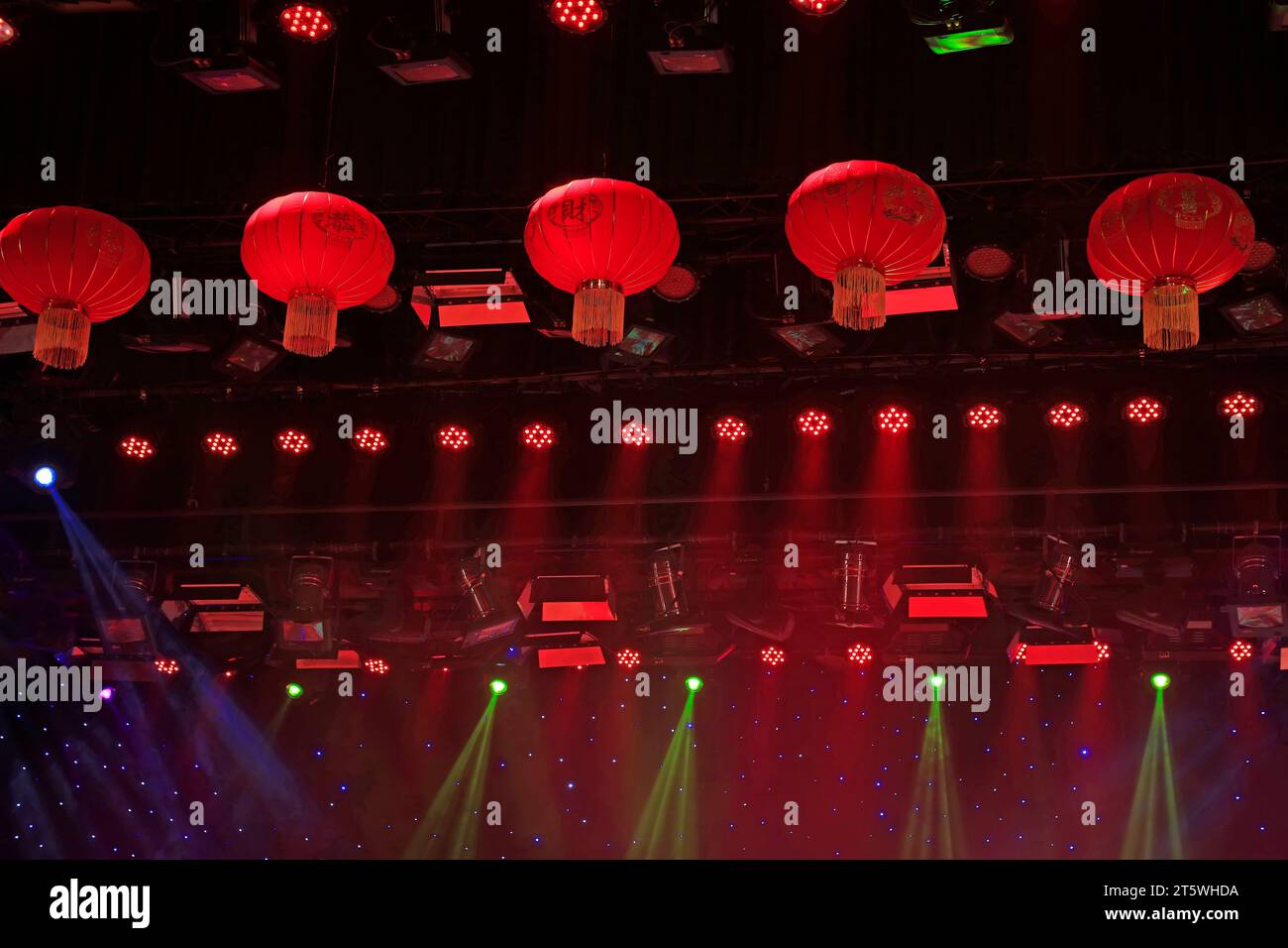 red lantern drawing effect Stock Photo - Alamy