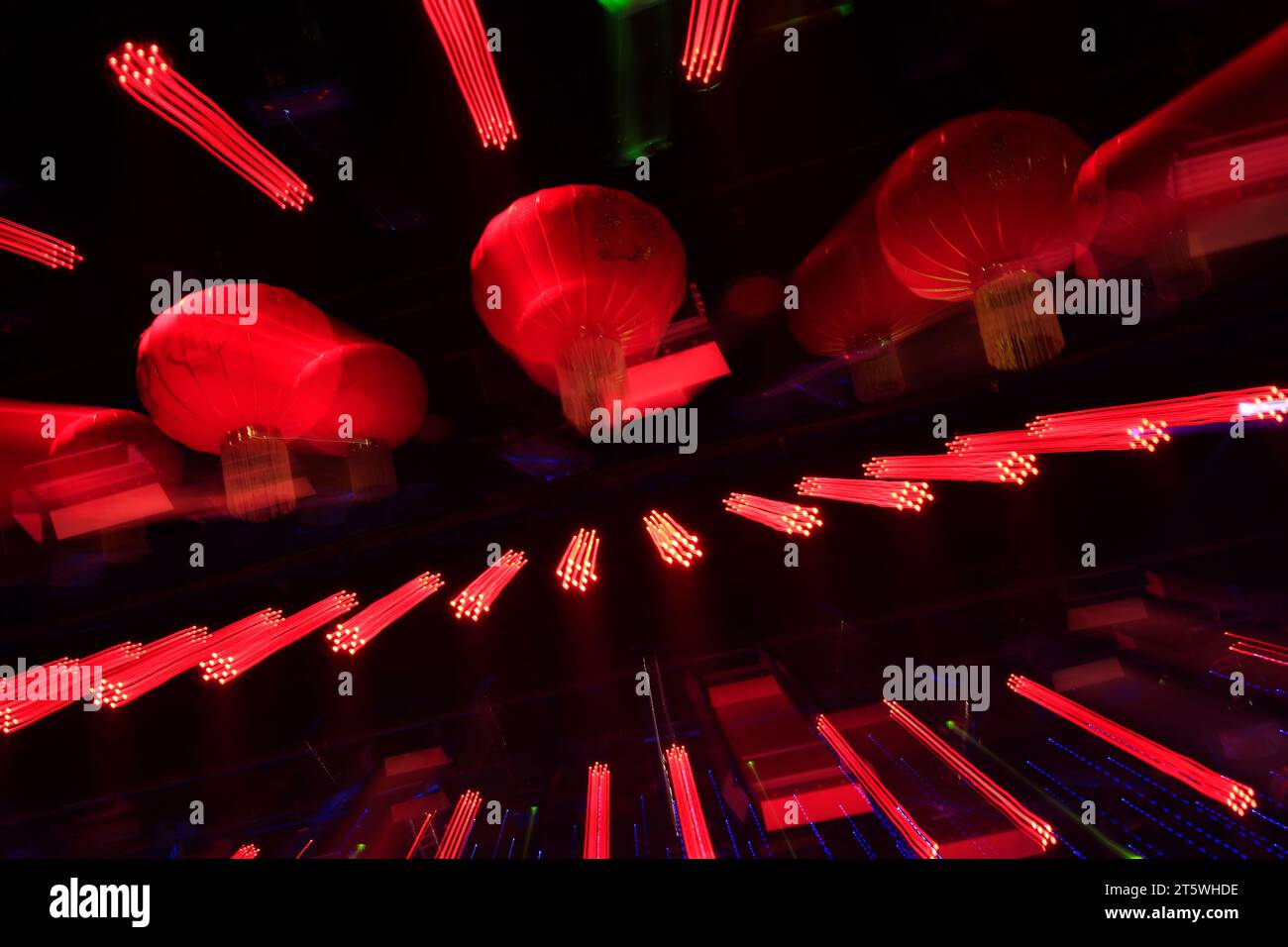 red lantern drawing effect Stock Photo - Alamy