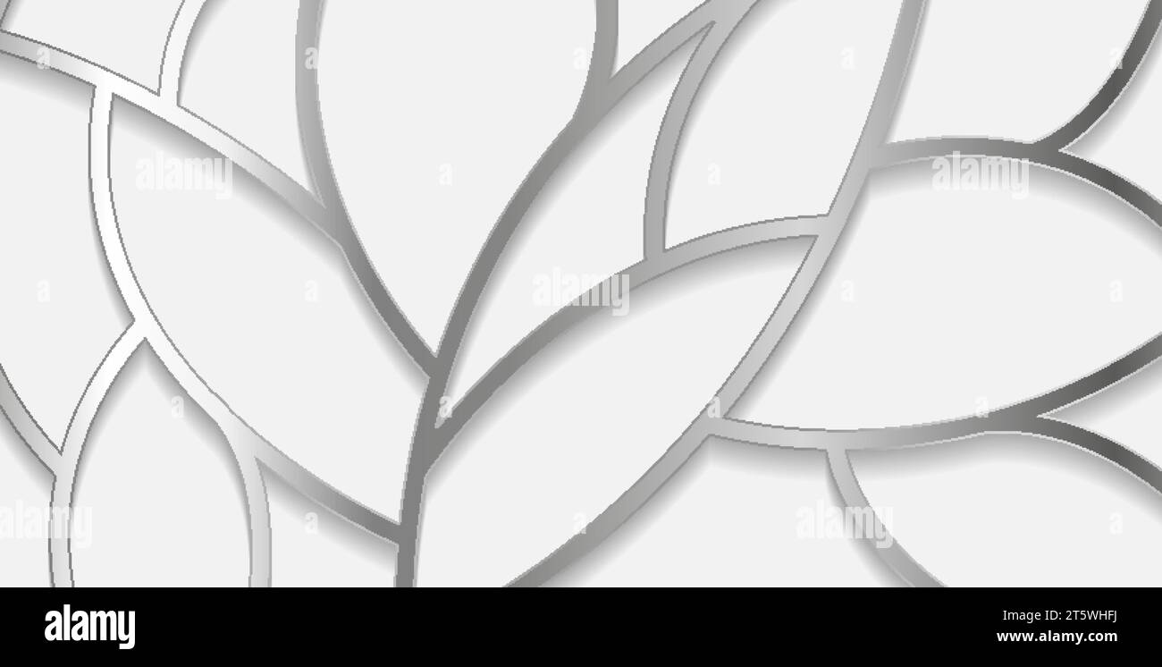 Silver metallic wavy grid pattern abstract tech background. Vector ...