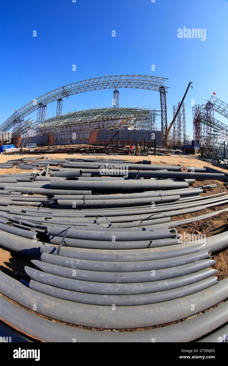 steel pipe truss Stock Photo - Alamy