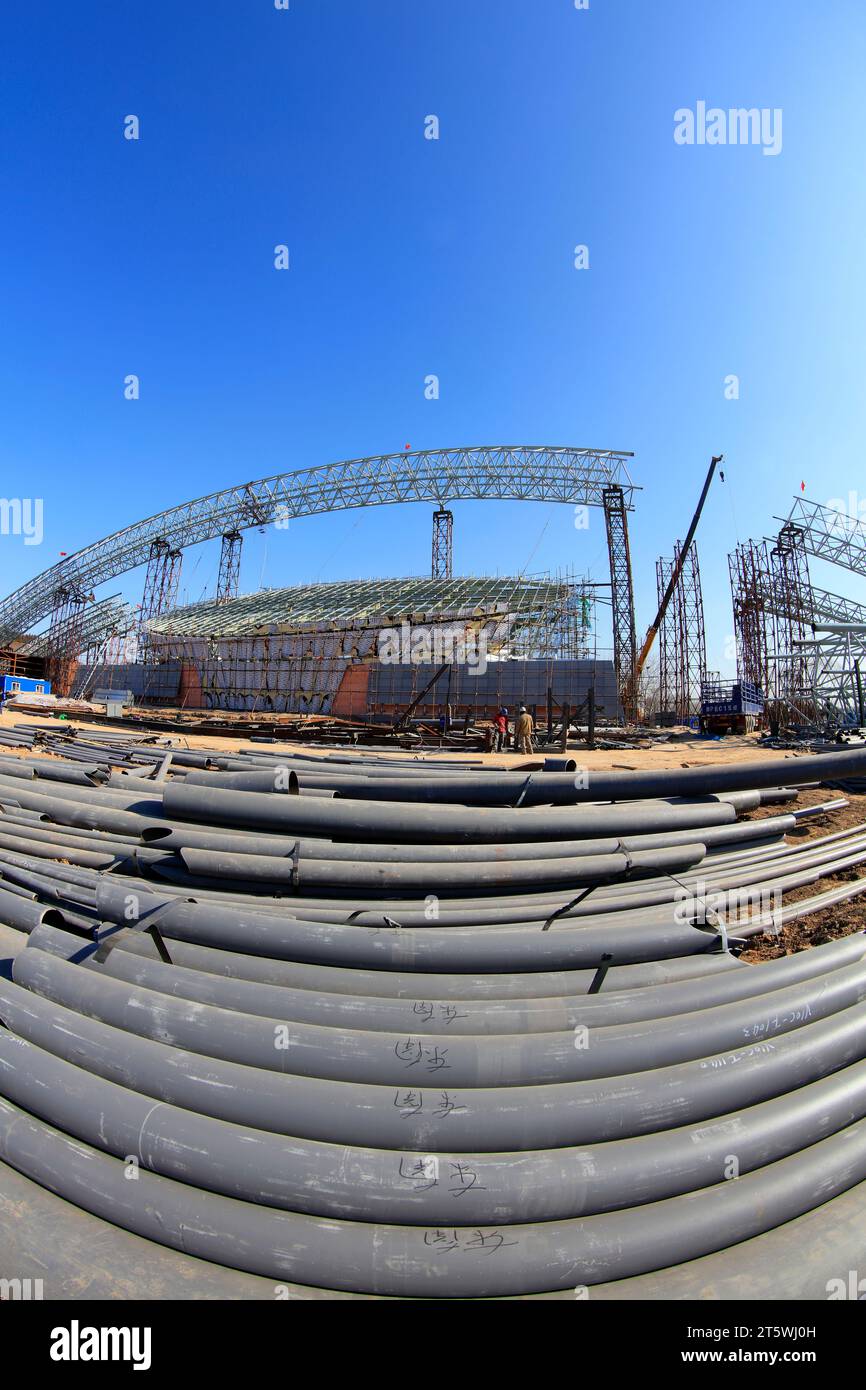 steel pipe truss Stock Photo - Alamy