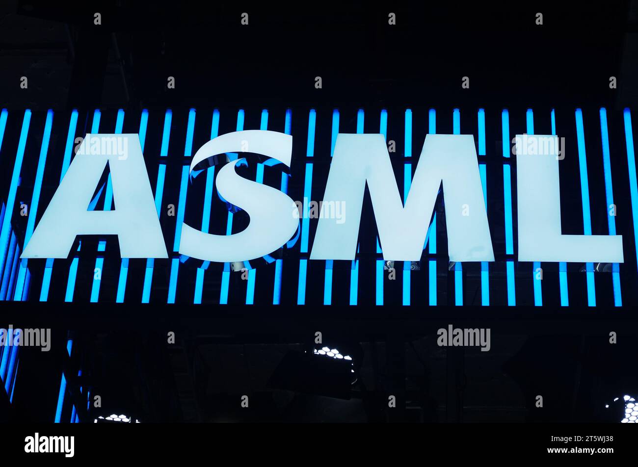 SHANGHAI, CHINA - NOVEMBER 6, 2023 - Photo taken on November 6, 2023 shows the ASML booth at the ...