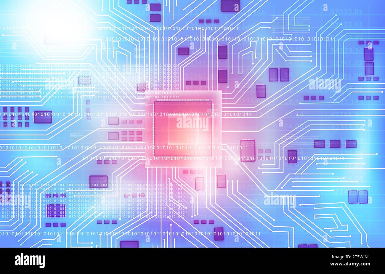 Circuit board background. 3d illustration Stock Photo - Alamy