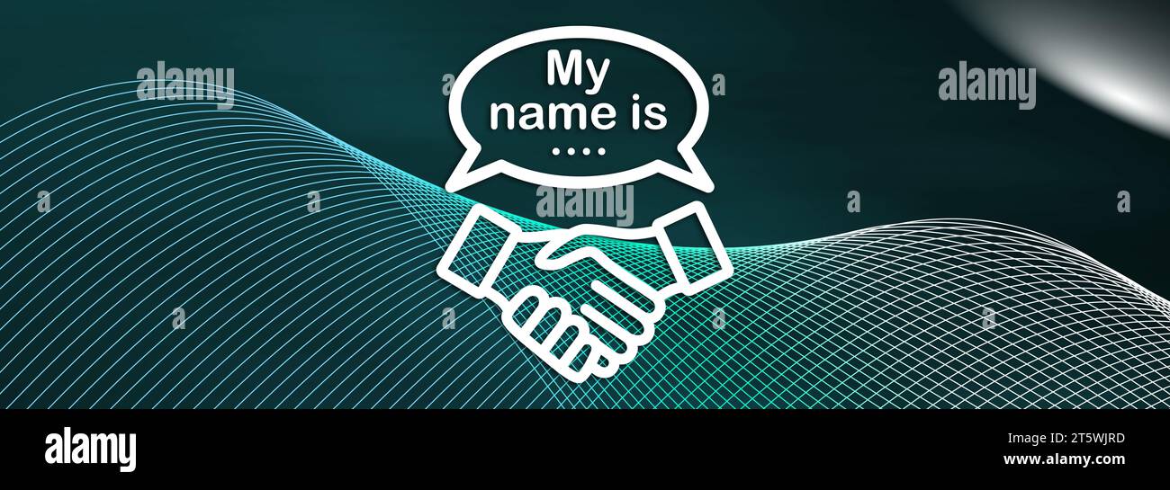 Illustration of an introduction concept Stock Photo - Alamy