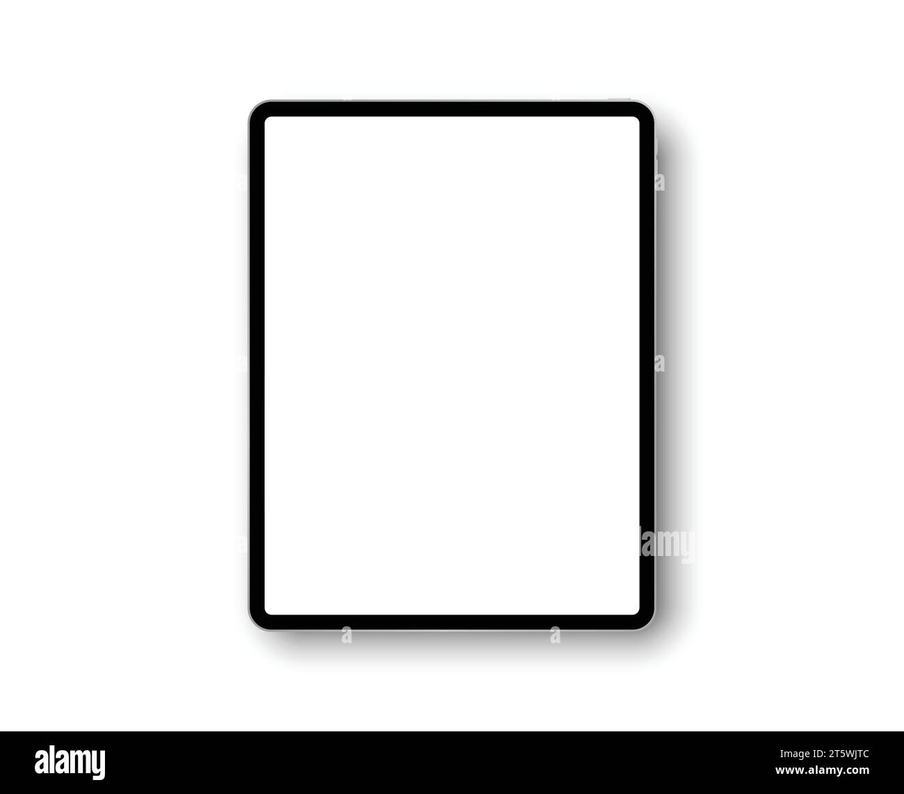 Device ipad pro with 12.9 inch display. Template frame with shadow ...