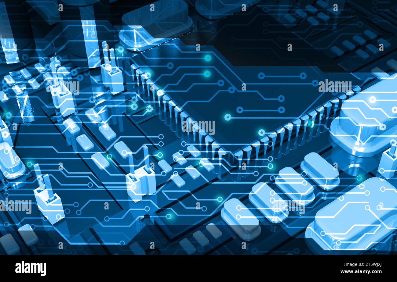 Futuristic circuit hi-res stock photography and images - Alamy