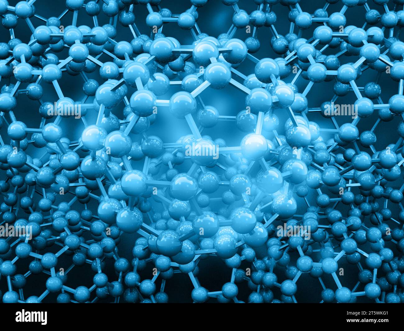 Abstract molecule background. 3d illustration Stock Photo - Alamy