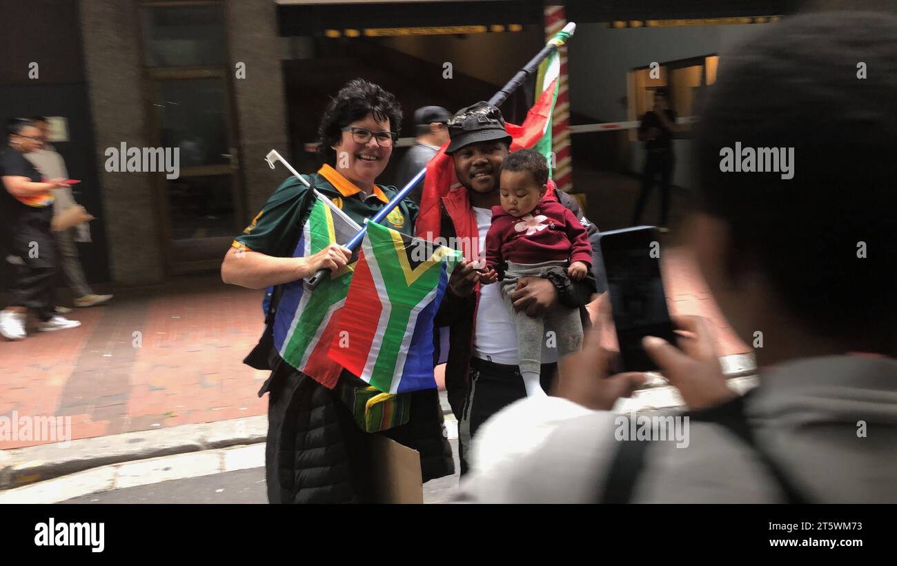 Springboks rugby world cup parade hi-res stock photography and images ...