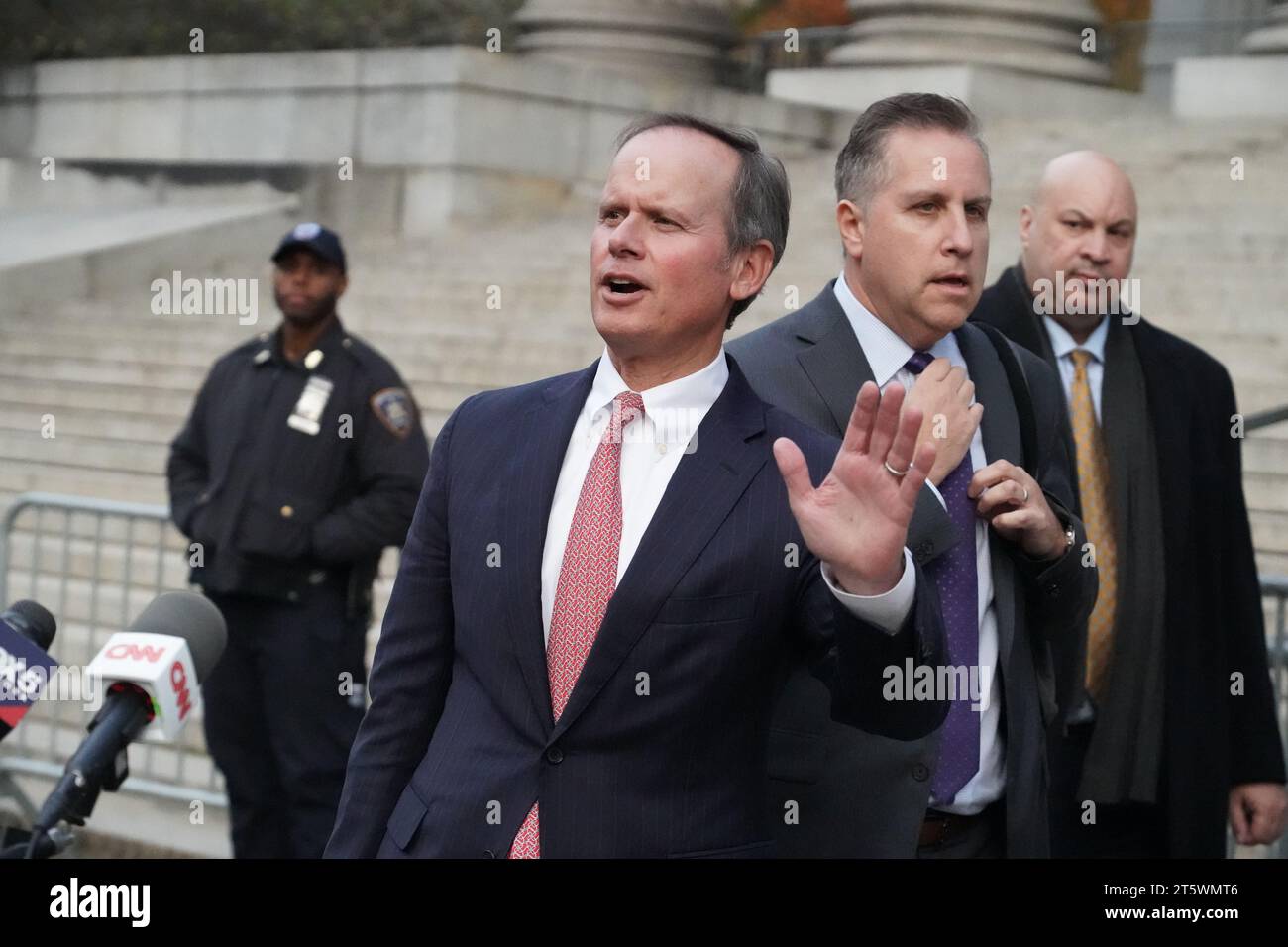 New York, United States. 05th Nov, 2023. Christopher Kise, Donald Trump ...