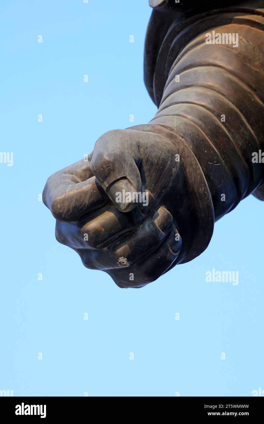 Chinese gods fist sculpture Stock Photo - Alamy