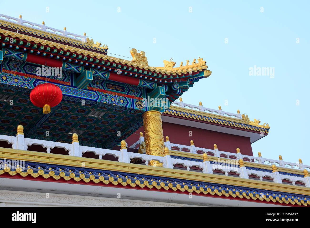 ancient China temple landscape architecture Stock Photo - Alamy