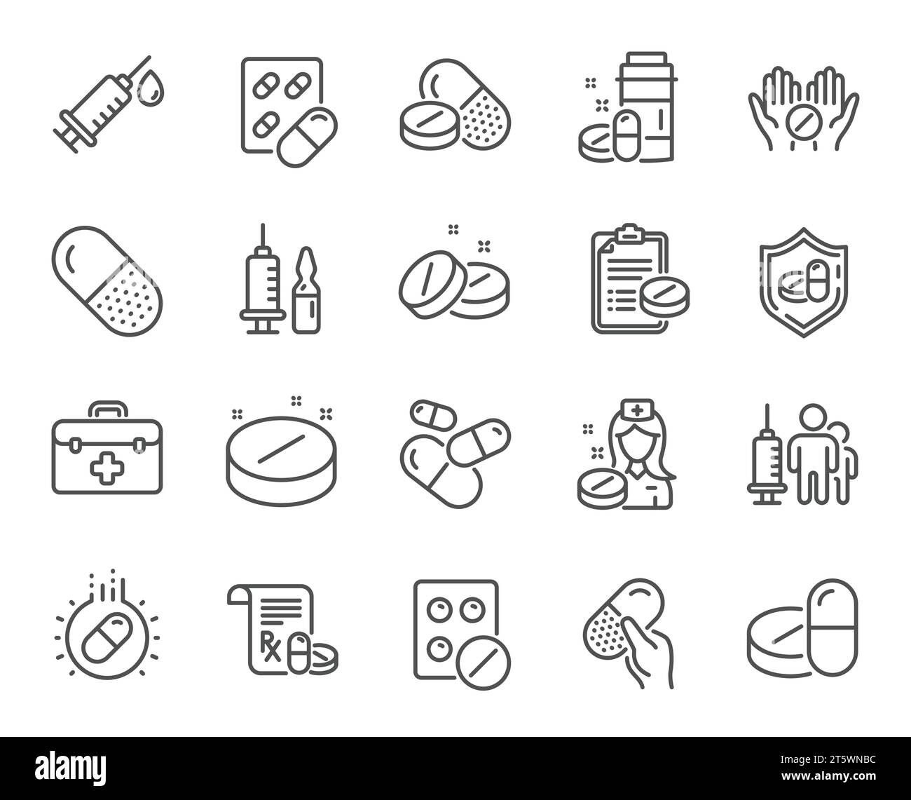 Pain medical prescription drugs Black and White Stock Photos & Images ...