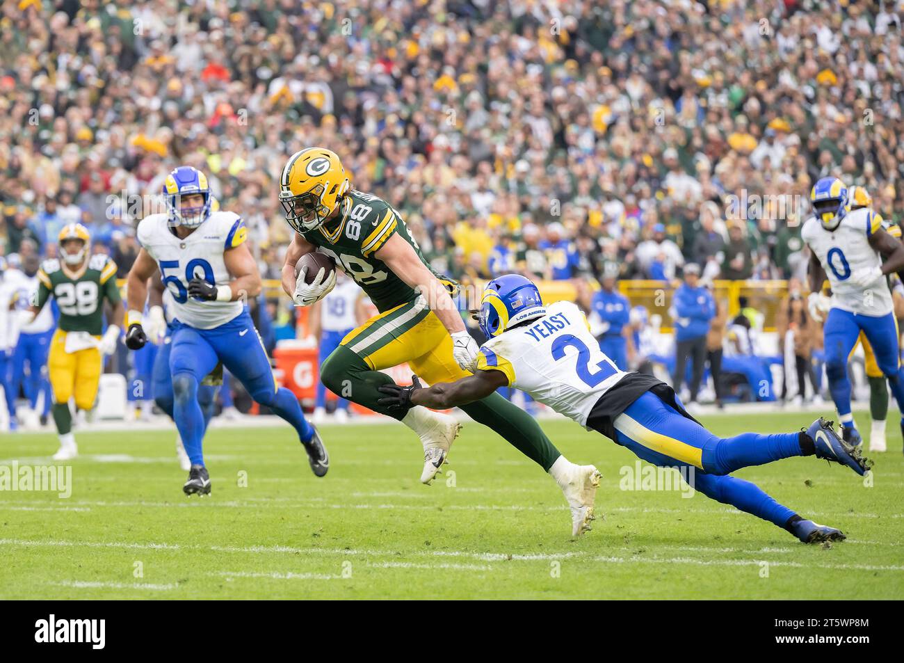 Green Bay, WI, USA. 5th Nov, 2023. Green Bay Packers tight end Luke ...
