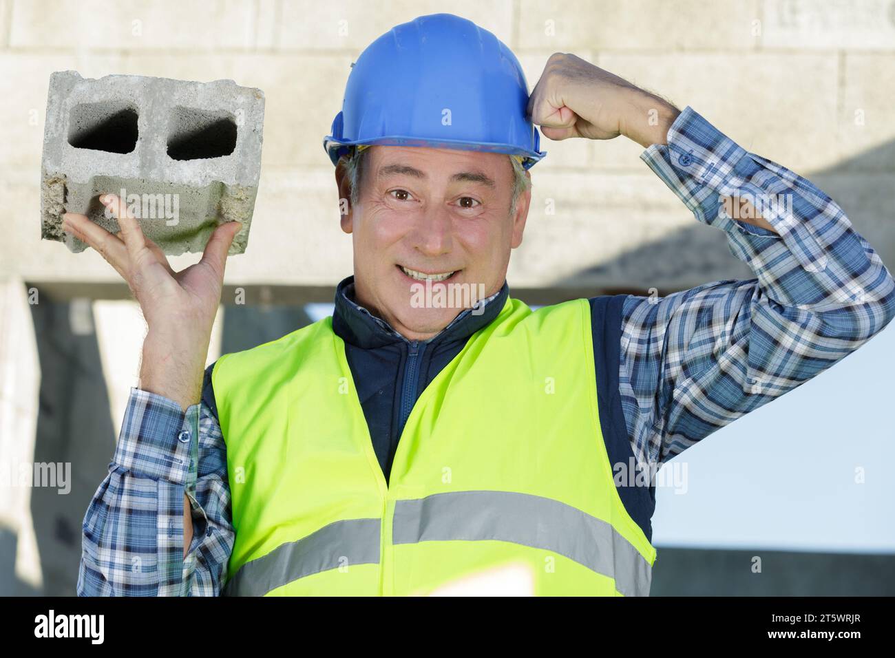a happy senior engineer man Stock Photo - Alamy