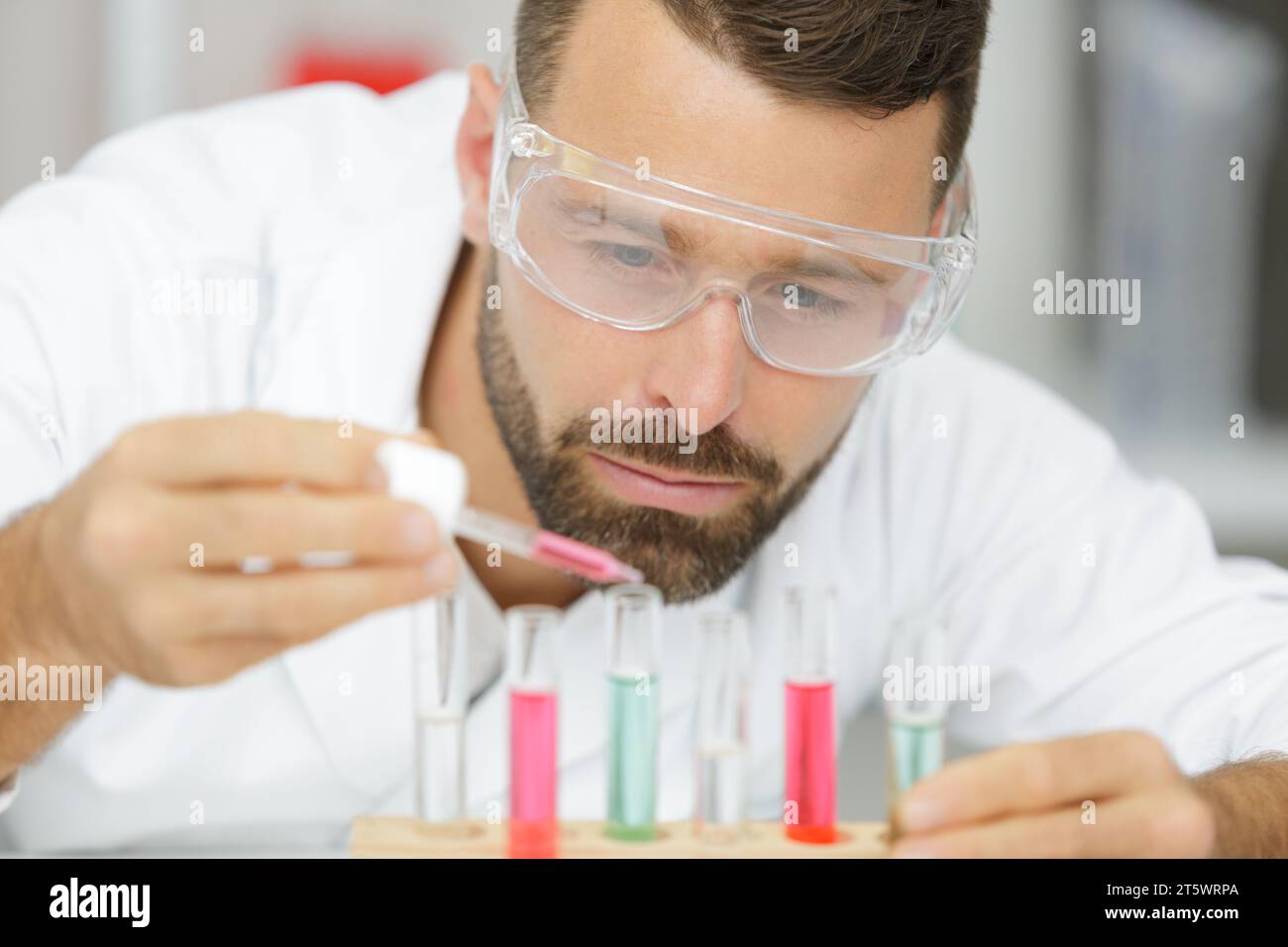 portrait of a microbiological laboratory test Stock Photo - Alamy