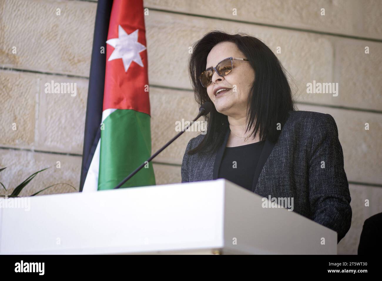 Nadia Abdel Ra uof Rawabdeh, Arbeitsministerin von Jordanien, im Rahmen ...