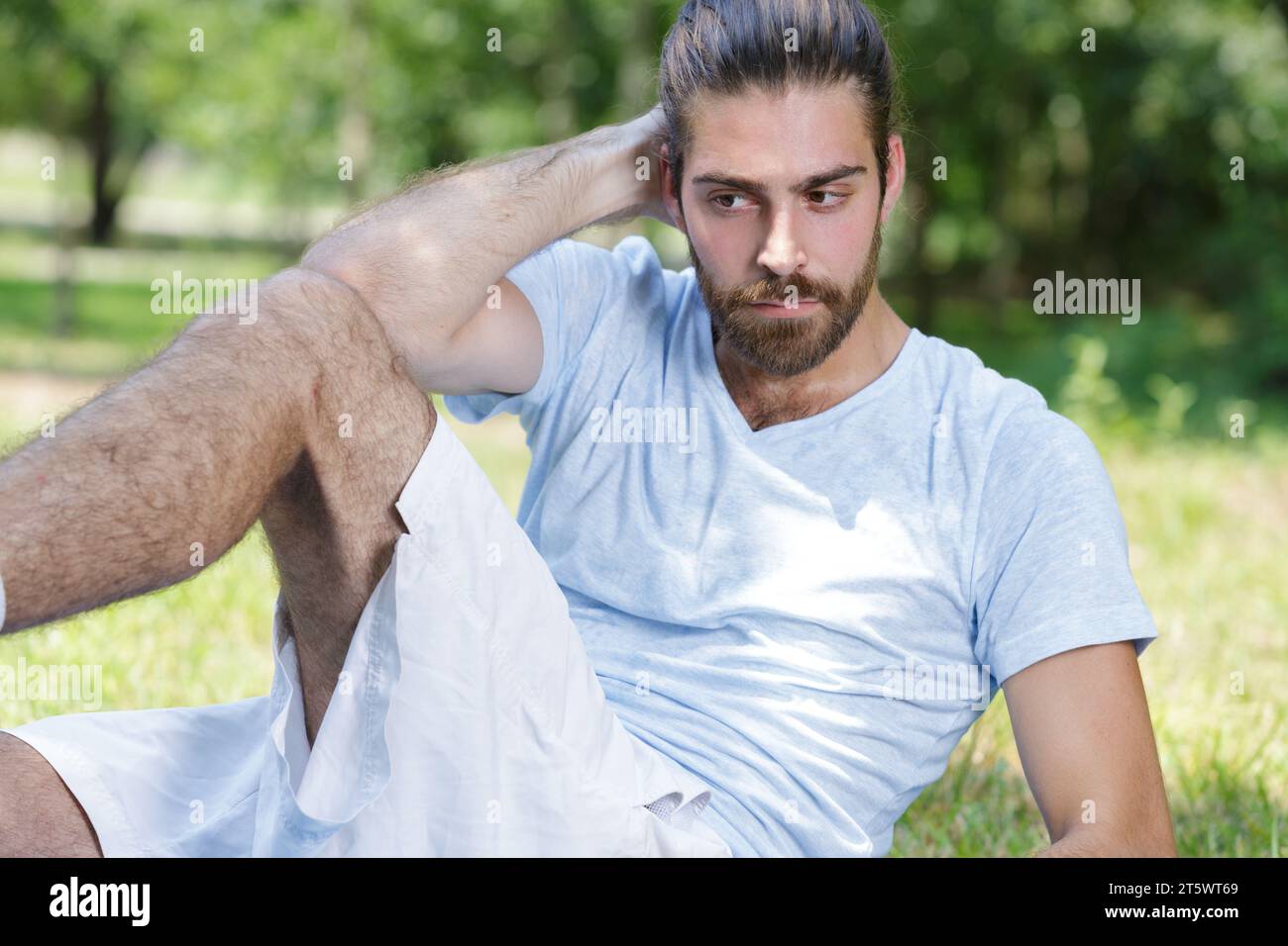 Cross leg hi-res stock photography and images - Alamy