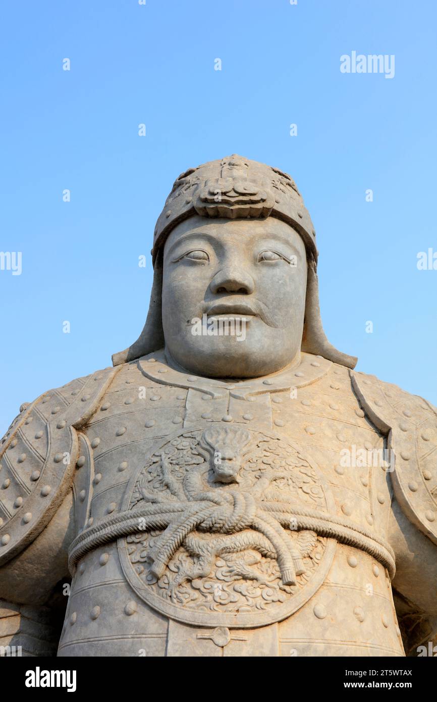 Stone statues of ancient Chinese generals Stock Photo - Alamy