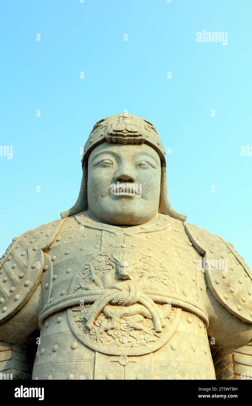 Stone statues of ancient Chinese generals Stock Photo - Alamy