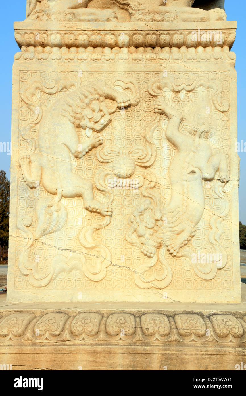 Chinese ancient stone carvings Stock Photo - Alamy