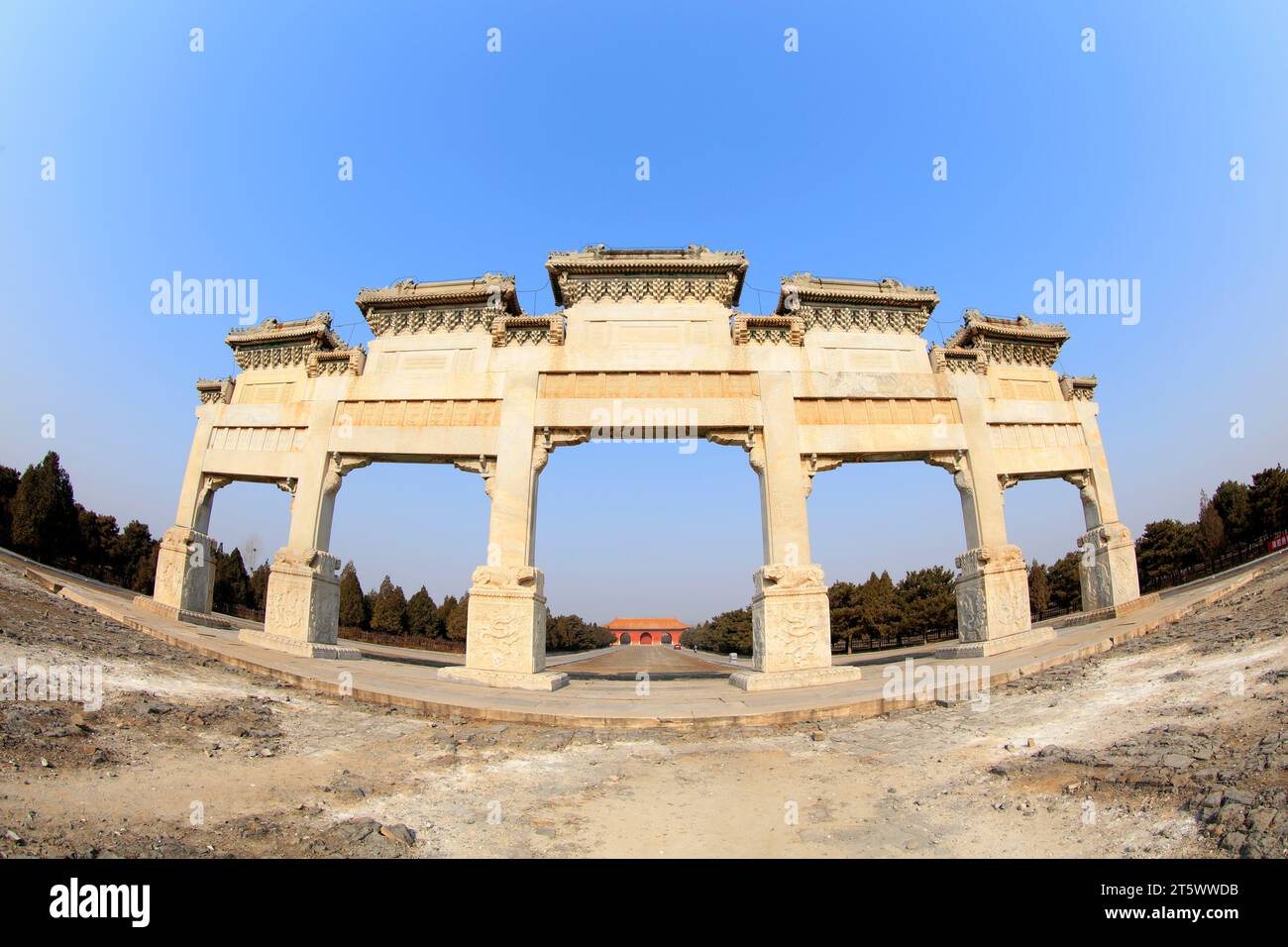 Chinese ancient stone archway Stock Photo - Alamy