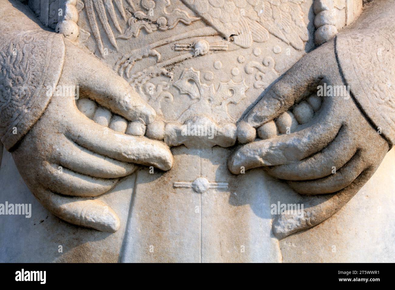 Chinese ancient stone carvings arm Stock Photo - Alamy