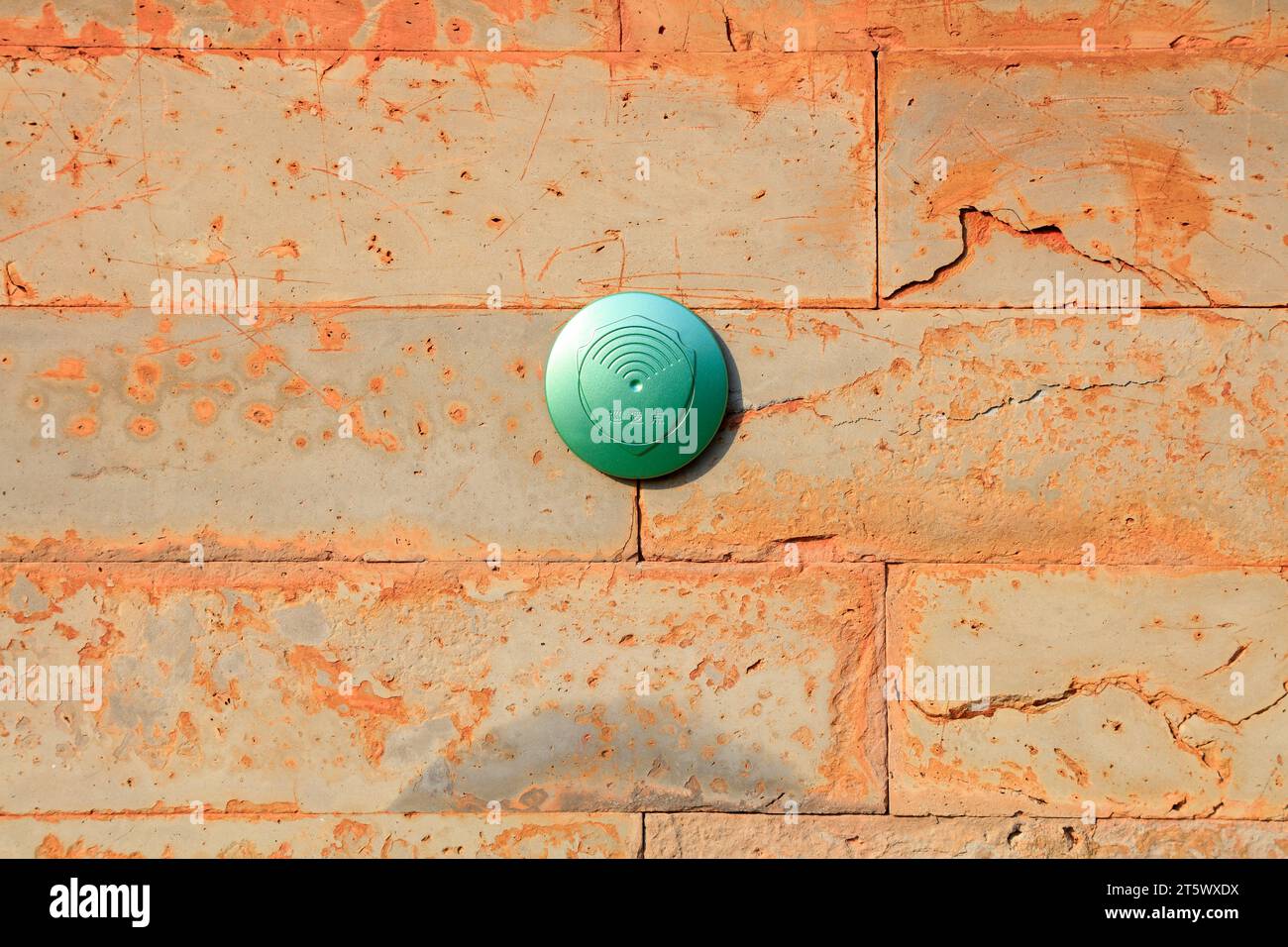 Patrol points marked on the wall Stock Photo - Alamy