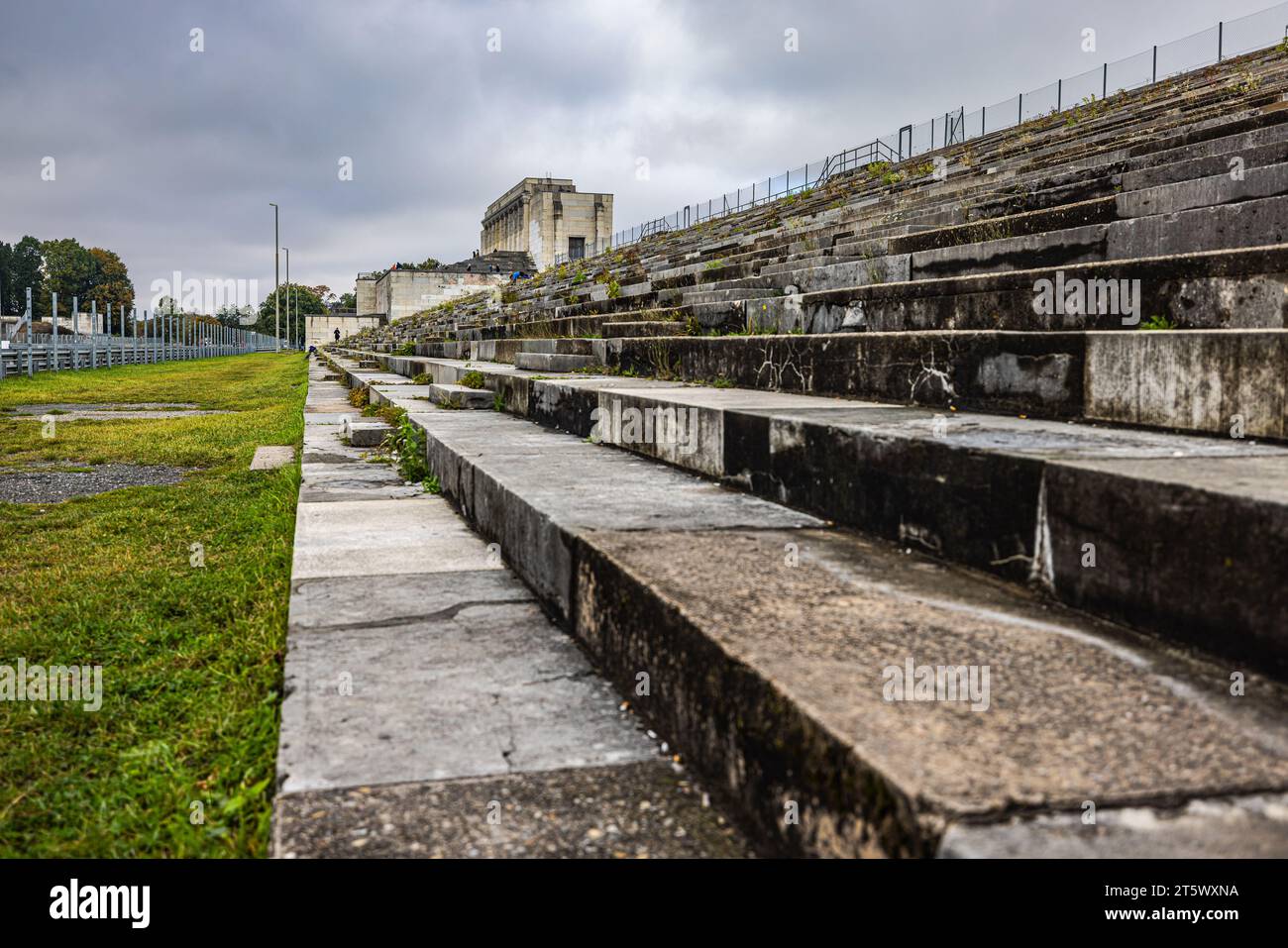 The remains of German megalomania in the Third Reich, the main tribune ...